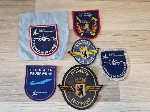 6 X FLUGHAFEN Feuerwehr Ärmelabzeichen Patch Berlin EUR 72,00 - PicClick DE