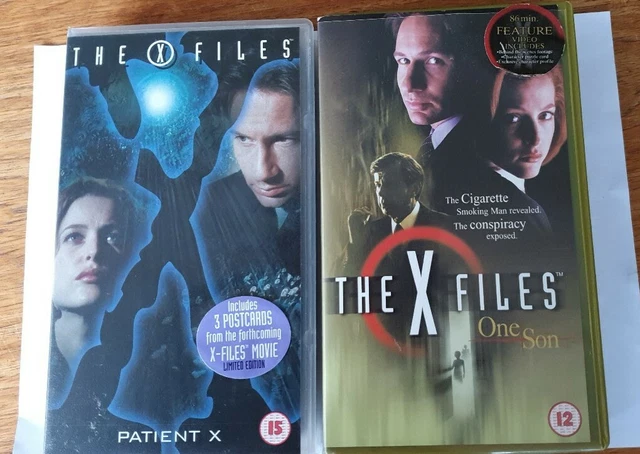 2 VHS Video Tapes:THE X FILES: FILE 11: PATIENT X -New Sealed, ONE SON ...