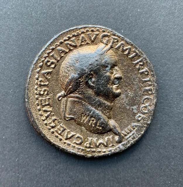 WRL, ROMAN EMPIRE Vespasian Sestertius, Salus on Reverse Reproduction ...