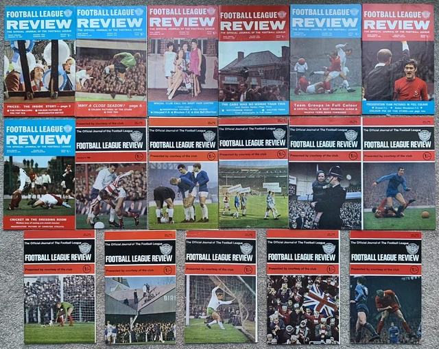 1967 FOOTBALL LEAGUE REVIEW MAGAZINE COLLECTION Soccer Memorabilia JOB ...