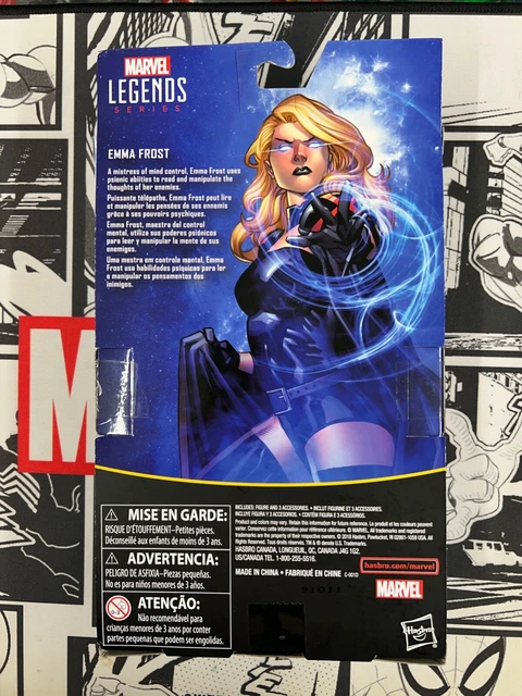 HASBRO MARVEL LEGENDS Emma Frost Black Costume Action Figure New in Box ...