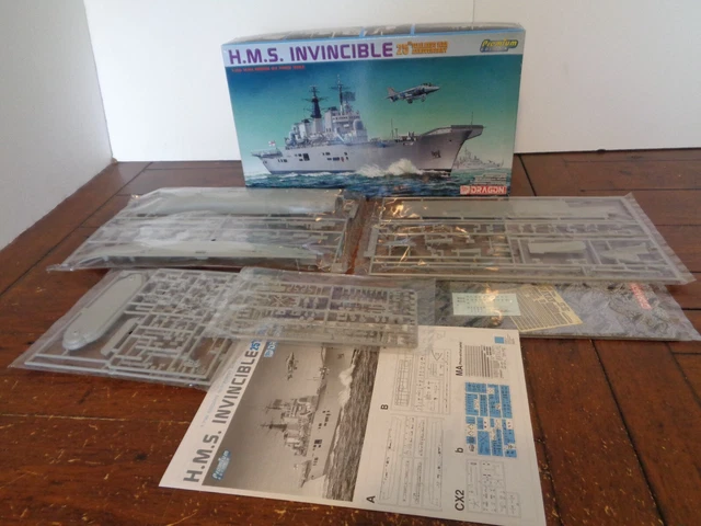 DRAGON 1/700 HMS Invincible Falklands War 25th Anniversary £49.99 ...