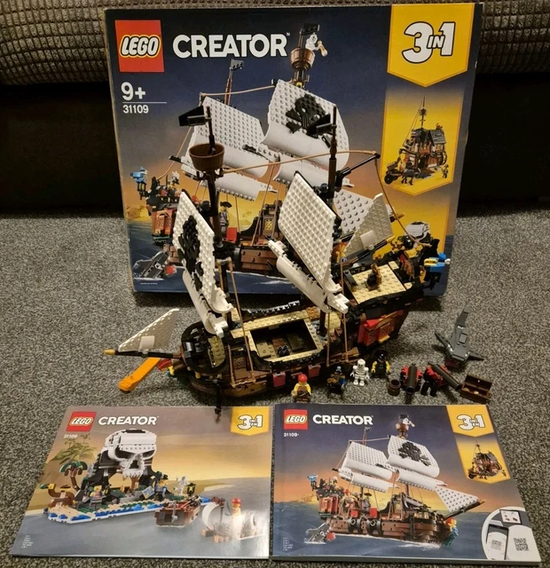 LEGO CREATOR 3-IN-1 Pirate Ship set 31109, 100% complete with ...