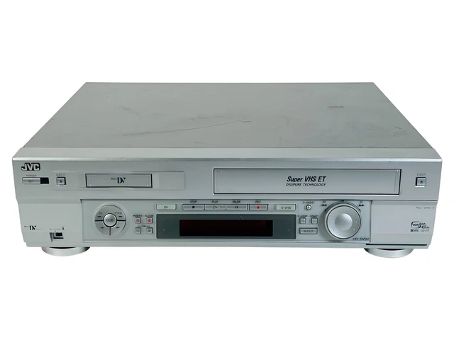 JVC HR-DVS2U MINI DV/S-VHS Video Cassette Recorder Dual Deck As Is ...
