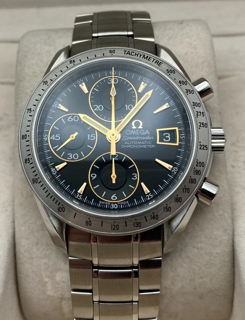*SERVICED/WARRANTY* OMEGA SPEEDMASTER Special Edition Black/Gold 40mm ...