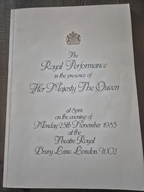 ROYAL VARIETY PERFORMANCE Programme 1985 Queen Elizabeth £21.49 ...