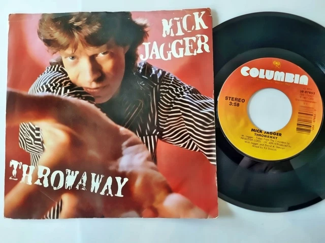MICK JAGGER - Throwaway 7'' Vinyl US WITH COVER EUR 20,99 - PicClick FR