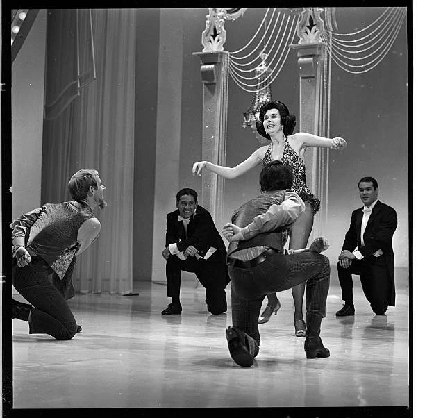 ANN MILLER WITH Dancers Performing on TV 1966 The Hollywood Palace Old ...