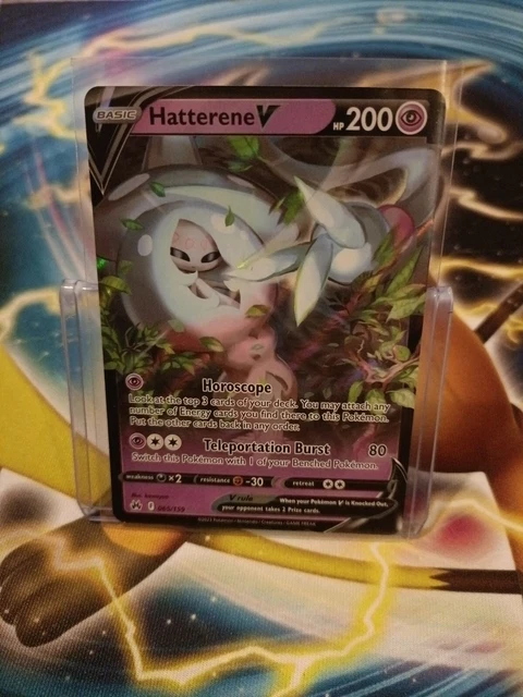 POKÉMON TCG HATTERENE V Crown Zenith 065/159 Holo Ultra Rare £0.99 ...