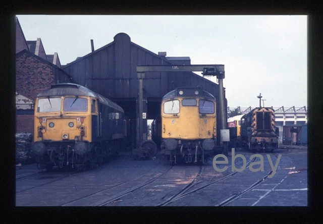 ORIGINAL 35MM SLIDE - Class 47/7 - 47714 & Class 27 & 08 at Haymarket 8 ...
