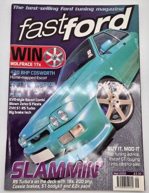 RETRO FAST FORD Magazine Sept 2002 420bhp Cosworth ZVH S1 Escort RS ...