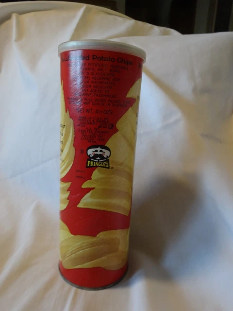 VINTAGE 70S PRINGLES Original Style Potato Chips Empty Can Made In USA ...