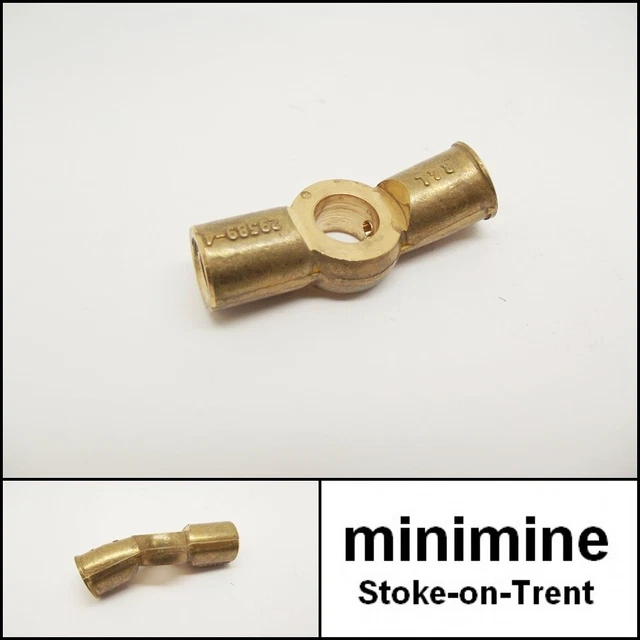 CLASSIC MINI FRONT Subframe Brass Brake Union 2 Way 21A654 single line ...