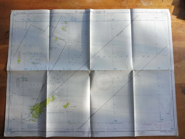 CARTE AVIATION MAP world usaf pilotage chart koniya japan 1951 EUR 10 ...