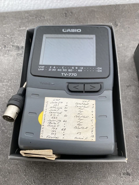 ANCIEN MINI TELEVISEUR casio TV 770 Analogique Portatif EUR 29,90 ...