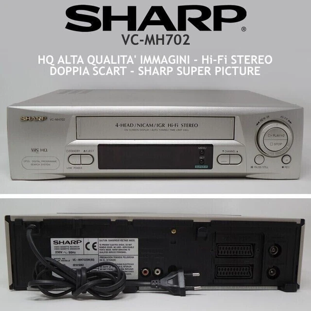 VHS SHARP VCMH702 Vcr Cassette Player Working. £73.13 - PicClick UK