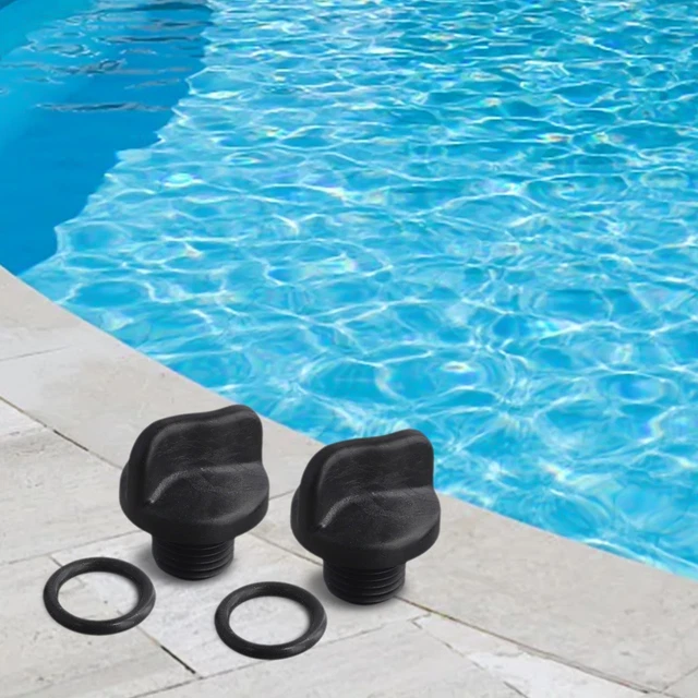 POOL PUMP DRAIN Spigot Replacement Kit with Easy Grip Knobs for ...