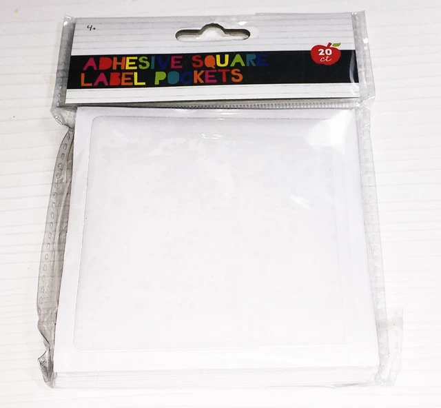 TARGET BULLSEYE ADHESIVE Square Label Pockets 20-ct $6.50 - PicClick