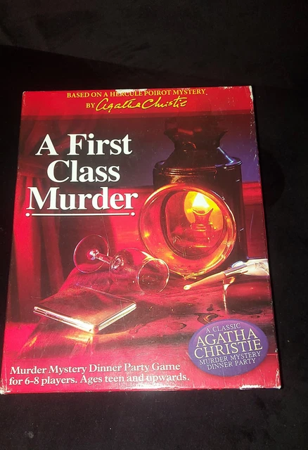 MURDER MYSTERY DINNER Party Game 'A First Class Murder' Agatha Christie ...