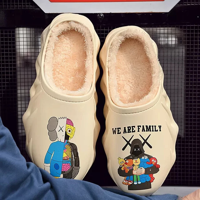 FURRY HONCHO SLIDE Fur Lined Clogs Cartoons X Family Eva Foam 450 Sole ...