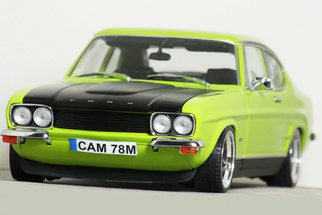 1:18 &MK1 FORD CAPRI Rs2600" (Le Mans Green) MODIFIED TUNING UMBAU ...