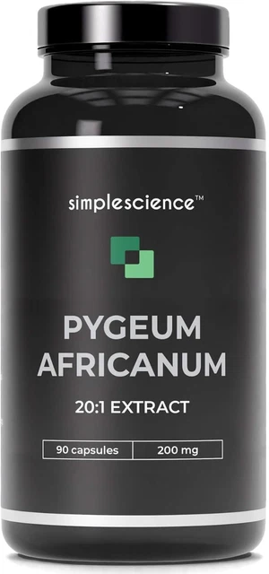PYGEUM AFRICANUM 4,000MG Equivalent | 200MG of 20:1 Bark Extract | 13% ...