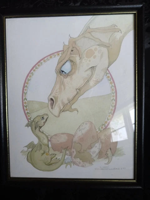 VINTAGE P.D. BREEDING-BLACK Hi Mom Print Dragon pd breeding black art ...