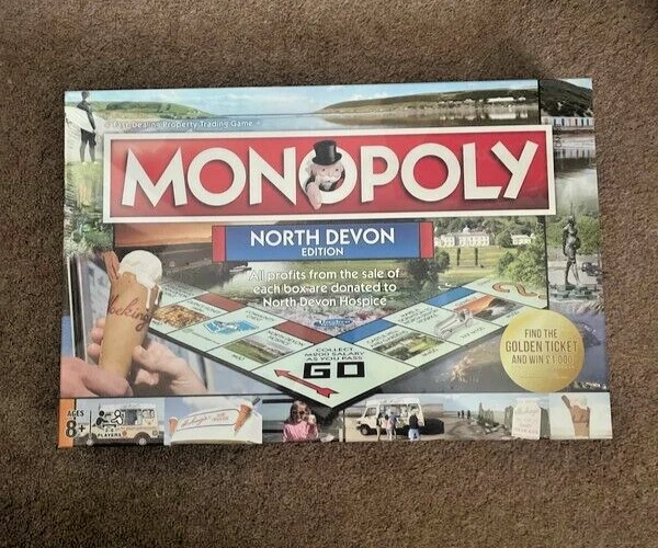 MONOPOLY NORTH DEVON Hospice Limited Edition Board Game - New & Sealed ...