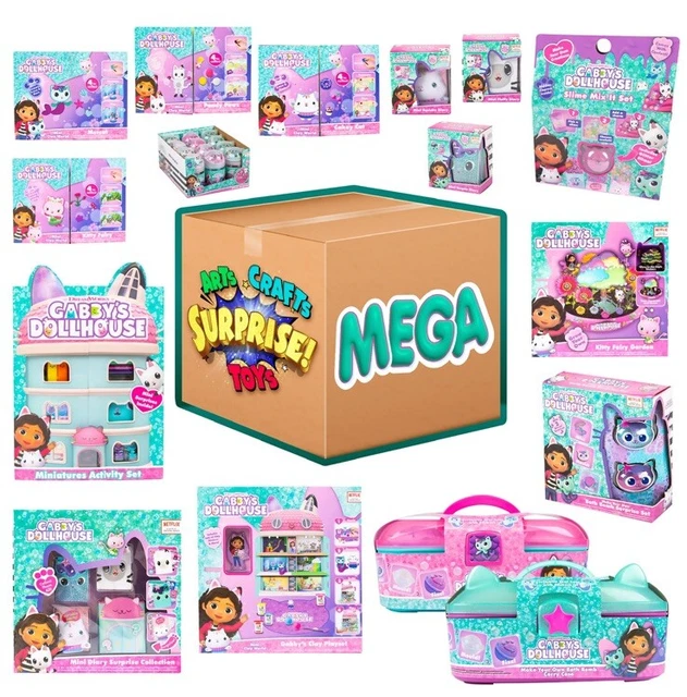 New Gabbys Dollhouse Mega Box Toys Arts Crafts 10 Items Age 5 £3500 Picclick Uk