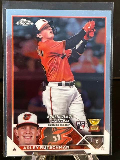 ADLEY RUTSCHMAN RC 2023 Topps Chrome Update #USC1 Rookie Debut Gold Cup ...