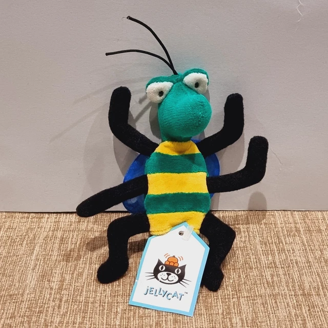 JELLYCAT FUNKY BUG Green/yellow Finger Puppet New £49.99 - PicClick UK