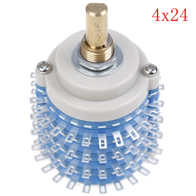 4 POLE 24 Step 4×24 rotary switch attenuator volume control DIY ...