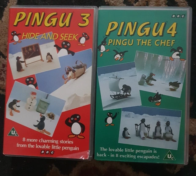 PINGU 3 PINGU The Chef Pingu 4 Hide And Seek vhs 1991/1993 £15.99 ...