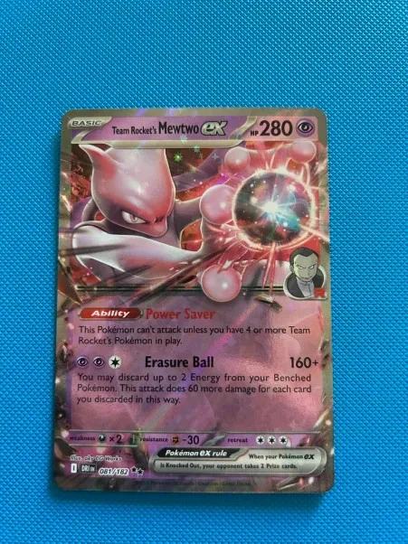 TEAM ROCKET'S MEWTWO ex 081/182 Sv10: Destined Rivals Holo - English £3 ...