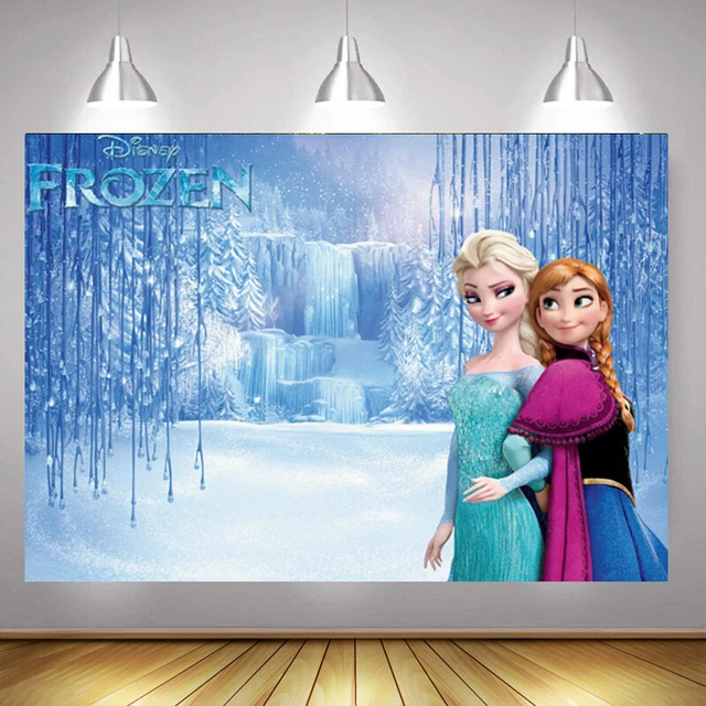 FROZEN BACKDROP ELSA Anna Princess Girls Birthday Party Photo ...
