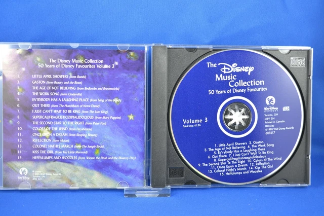 THE DISNEY MUSIC COLLECTION 50 Years of Disney Favourites Vol.3 CD rare ...