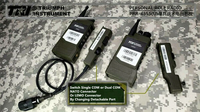 ARMY SELEX TRI PRR H4855U(S) Dual Com NATO Connector RADIO PRC 343 152 ...