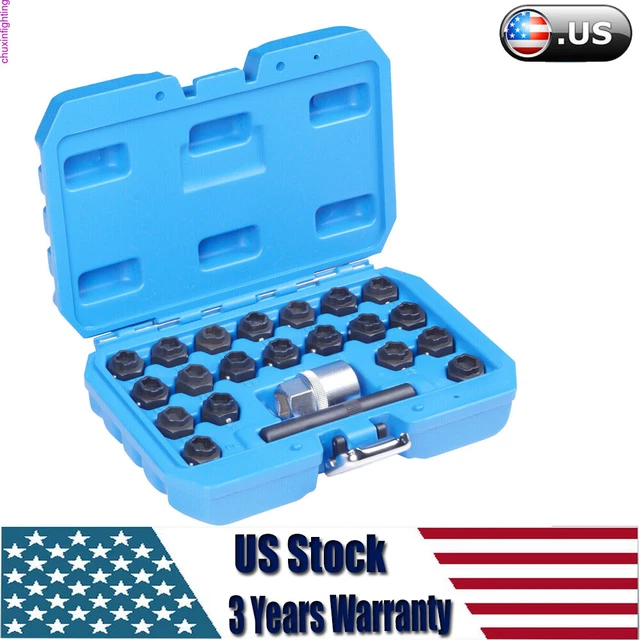 22PC SET FOR BMW MASTER LOCKING WHEEL Anti-Theft NUT KEY SET REMOVAL ...