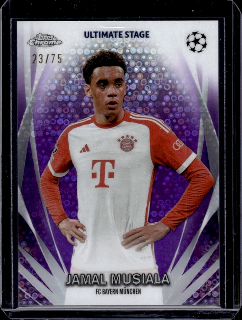 TOPPS UCC FLAGSHIP 23-24 Jamal Musiala Fc Bayern Munichen Parallel 23/ ...