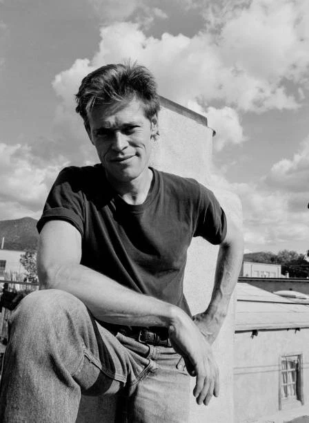 Actor Willem Dafoe During The Filming Of The Film White Sands In Old Photo 2 850 Picclick Au