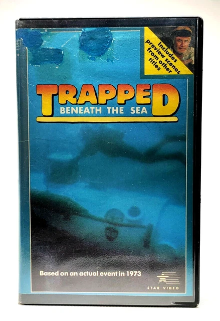 TRAPPED BENEATH THE Sea VHS PAL Extremely Rare EX-RENTAL Big Box PBV ...