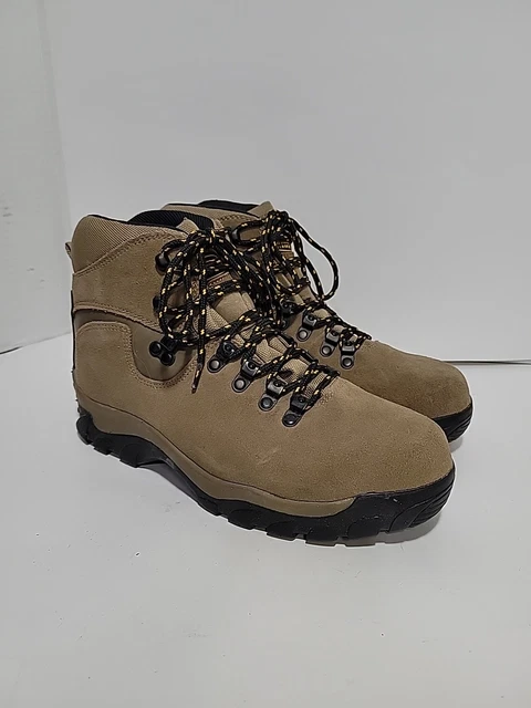 WOLVERINE 08160 BEIGE Suede Leather Hiking Work Ankle Mens 10.5M Boots ...