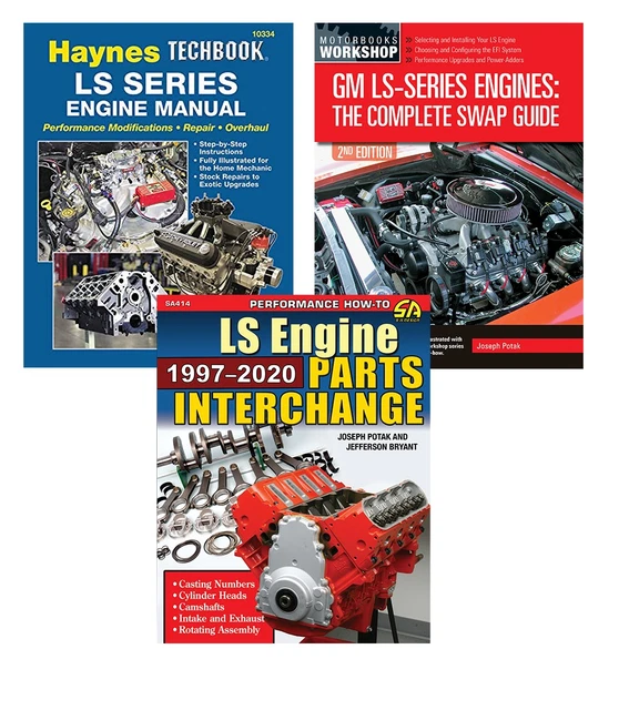LS ENGINE SWAP & Parts Interchange Guide 1997-2020 - 3 Book Set by ...