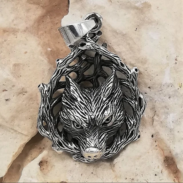 CABEZA DE LOBO Colgante 925er Plata Símbolo Joya - Nuevo EUR 41,63 ...