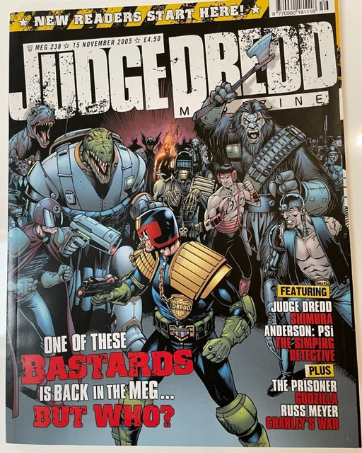 Judge Dredd Megazine Meg 238 15 Nov 2005 Issue Eur 11 69 Picclick De