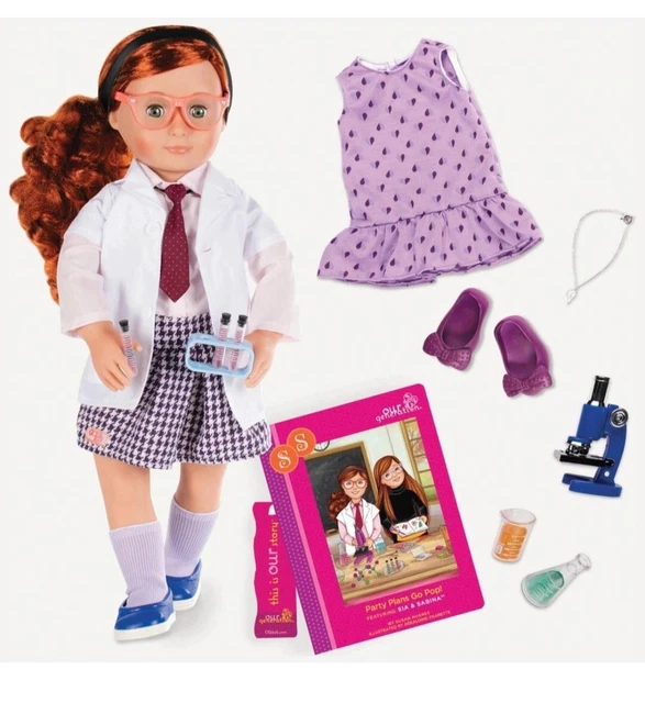 OUR GENERATION DELUXE Sia Scientist Doll Science Experiments NEW £41.99 ...