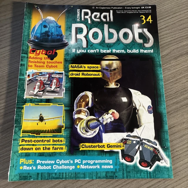 EAGLEMOSS ULTIMATE REAL Robots Magazine - Issue 34 £1.17 - PicClick UK
