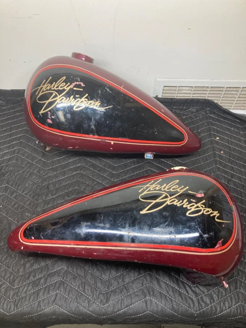HARLEY SHOVELHEAD GAS tank split fat bob chopper bobber 2 piece tanks ...
