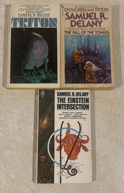 LOT OF 3 Samuel R. Delany SCI-Fi Bantam/Ace Books Paperback Triton ...