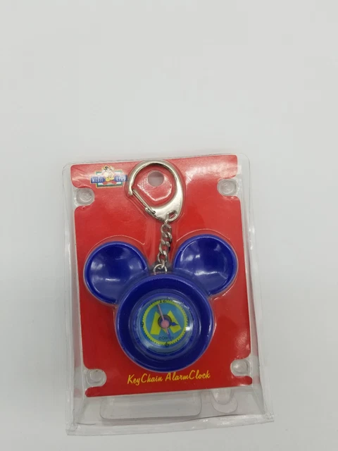 ORIGINAL DISNEY MICKEY Mouse Logo Shape Key Chain Alarm Clock $20.00 ...